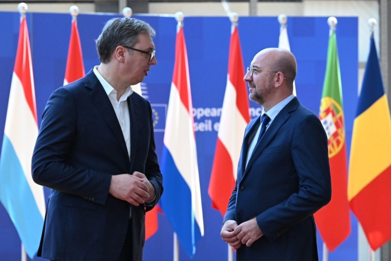 Predsednik Vučić sa Šarlom Mišelom: O evropskom putu Srbije, situaciji na KiM i u regionu ...